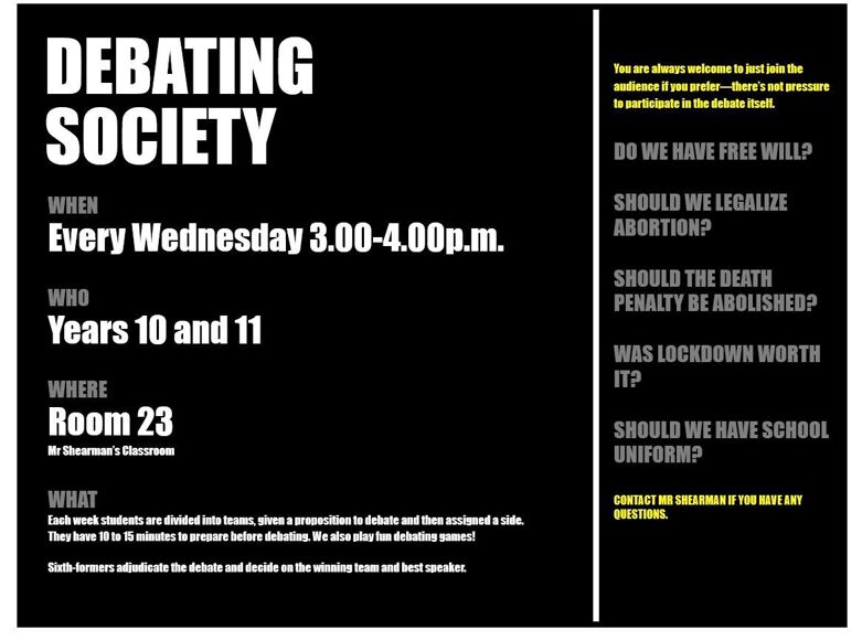 Clubs and Societies - Chislehurst & Sidcup Grammar School